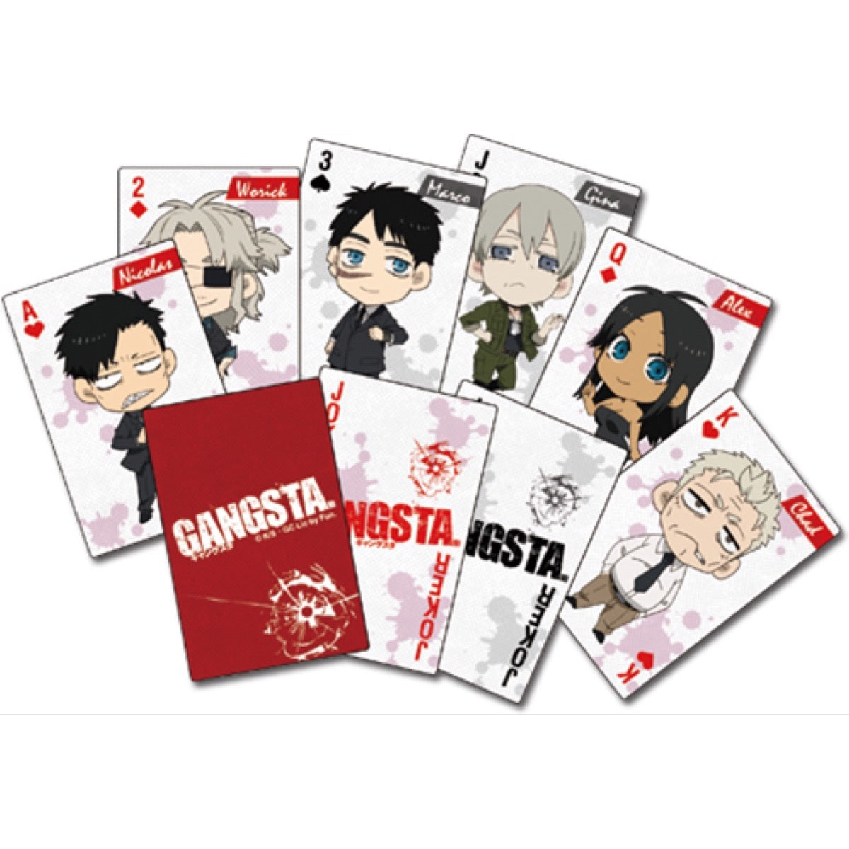 Gangsta Chibi Characters Playing Cards – Shadow Anime