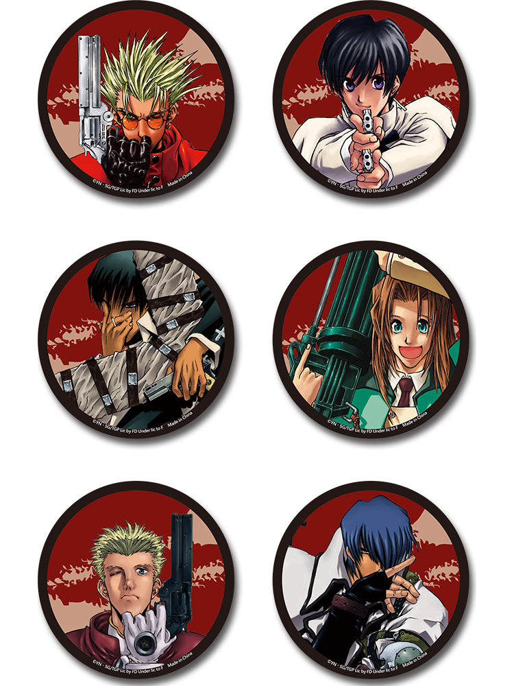 Trigun Main Characters Die-Cut Sticker Set – Shadow Anime