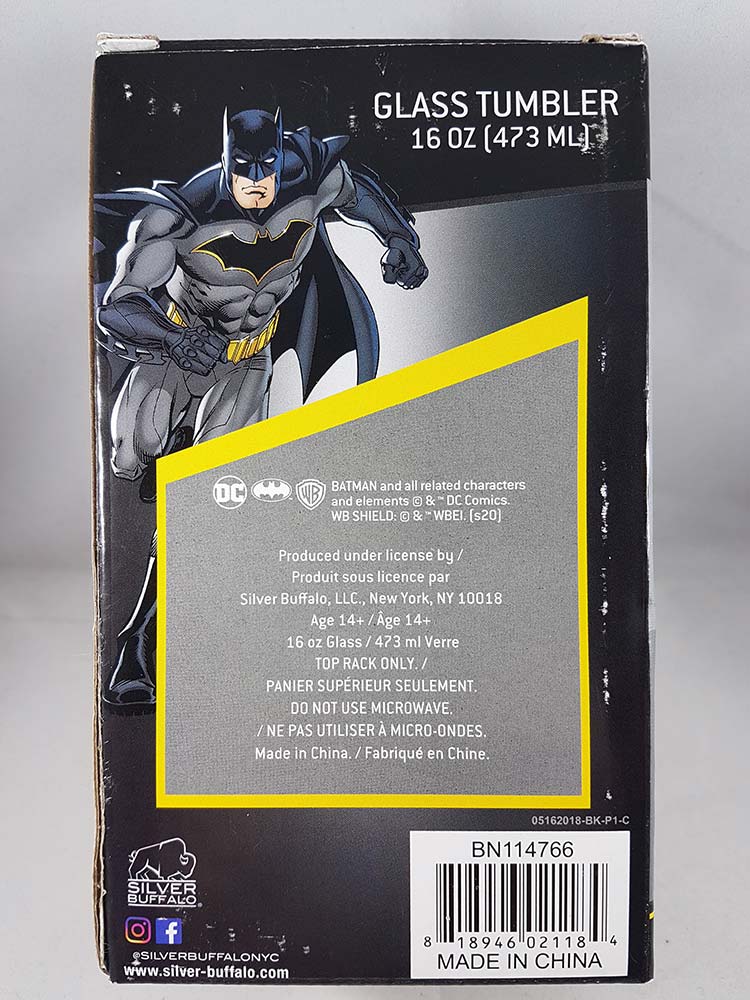 DC Comic Batman Pint Glass 16 oz – Shadow Anime