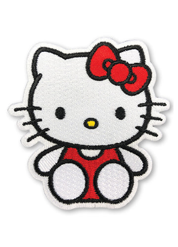 Hello Kitty Sitting Pose W/ Red Dress & Bow Patch – Shadow Anime