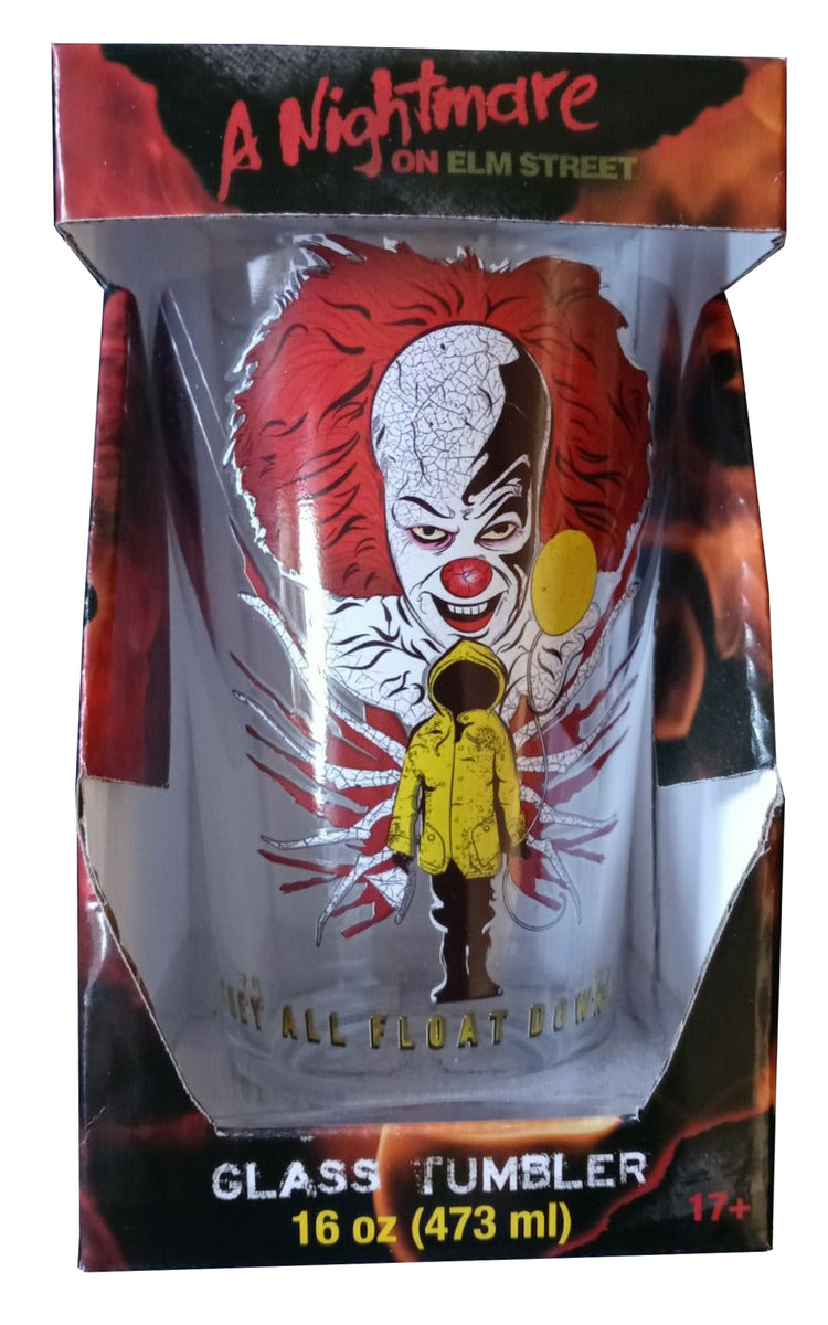 IT Pennywise "They All Float Down Here" Pint Glass 16 oz – Shadow Anime