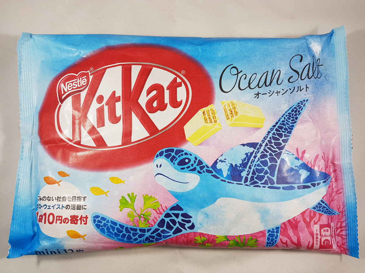 Nestle Japanese Kit Kat Ocean Salt White Chocolate Flavor Limited Edit ...