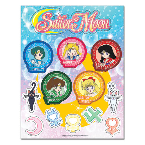 Sailor Moon Characters and Symbols Large Sticker Set – Shadow Anime